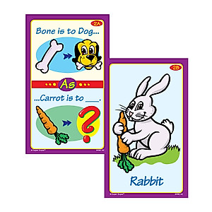 Super Duper Publications | Analogies Flash Cards | Opposites, Similarities, and Vocabulary Fun Deck | Educational Learning Materials for Children