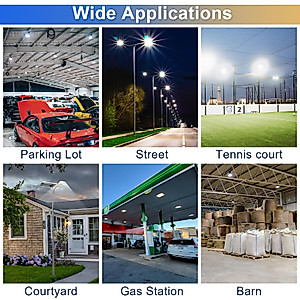 4 Pack 75W LED Shoebox Retrofit Kits, 10125LM LED Parking Lot Retrofit Light Replace 350W MH/HPS/HID 5000K E39 Mogul Base Retrofit Lights for Parking Lot Flood Lighting, AC 100-277V ETL DLC Listed