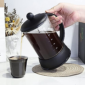 Easyworkz Eclipse French Press 27 oz Coffee Tea Maker with Borosilicate Glass