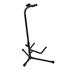 Gator Frameworks Adjustable Guitar Stand, Holds Single Electric or Acoustic Guitar (GFW-GTR-1000),Black