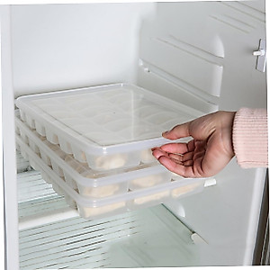 NAMOARLY 1pc Dumpling Container Food Container Dumpling Storing Divider Case Dumpling Organizer Dumpling Holder Fresh Keeper Produce Saver Containers Ice Cube Tray Ice Mold Tray