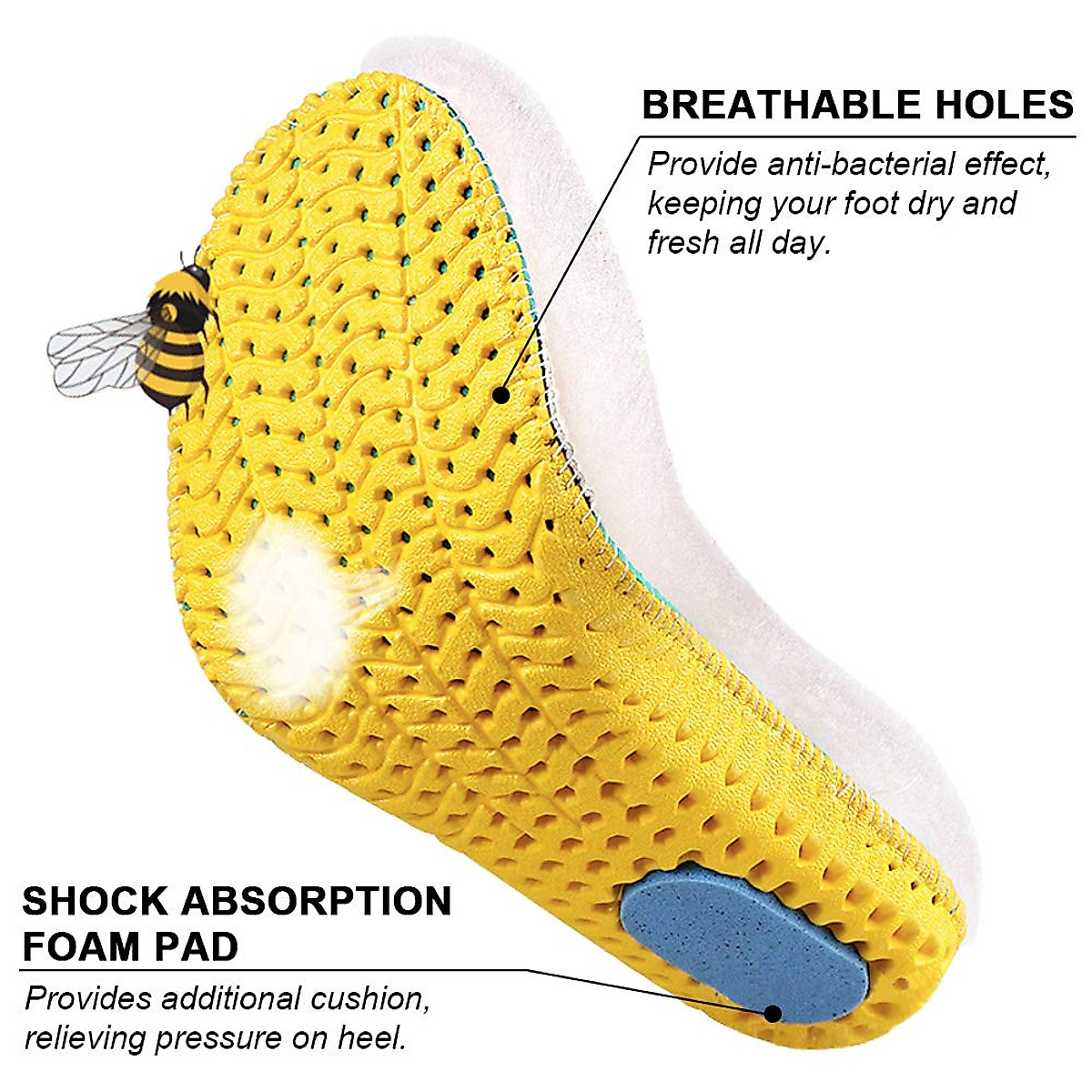 Ailaka Sheepskin Sport Wool Insoles for Women & Men, Premium Thick Fur Fleece Replacement Warm Inserts for Shoes Boot Slippers Sneakers 1 Pair