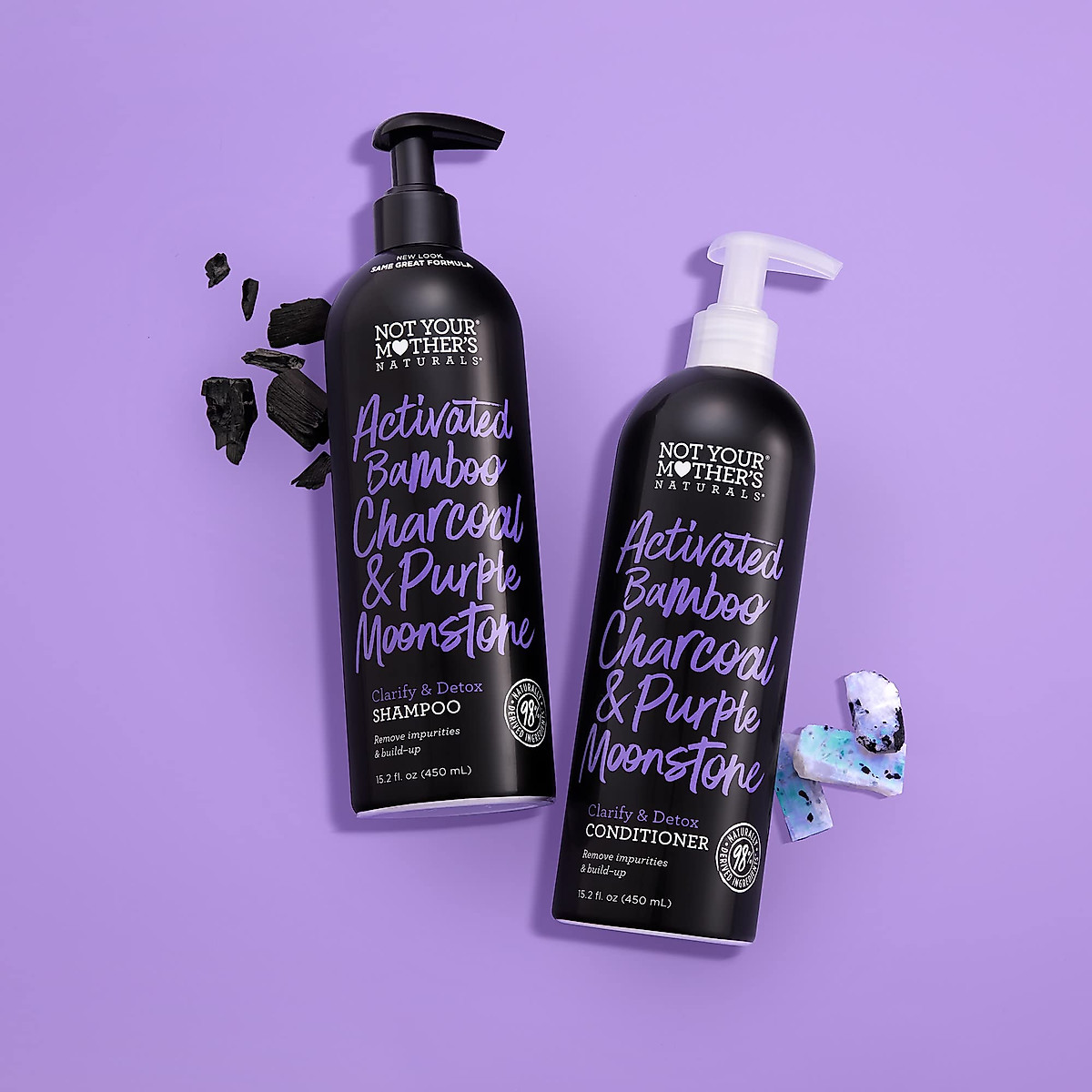 Not Your Mother’s Naturals Shampoo and Conditioner Sets - 2-Pack - Naturally Occurring Ingredients, Sulfate-Free Shampoo and Conditioner for All Hair Types (Clarify & Detox)
