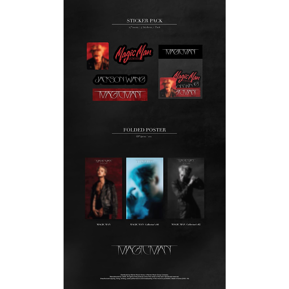 Jackson Wang GOT7 - Vol.2 Magic Man CD (Magic Man Collector’s 01 ver.)