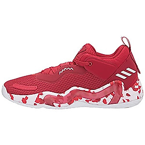 adidas Unisex D.O.N. Issue 3 Basketball Shoe, Team Power Red/White/Vivid Red, 9.5 US Men