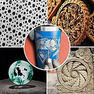 Redariti Carbide Rotary Burrs Set 1/8" Shank (3mm) 20PC, Double Cut Compatible with Dremel Accessories for Woodworking，Suitable for Fine Objects, Making Engraving Work More Excellent and Simple.