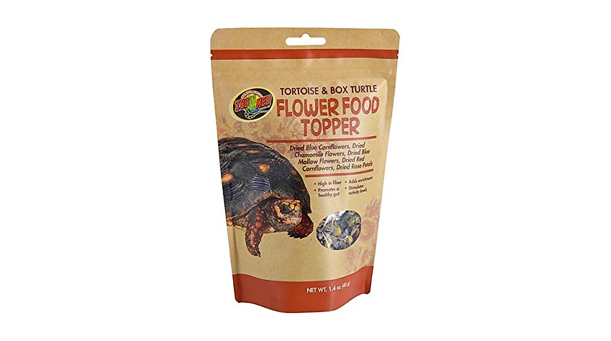 Zoo Med Tortoise & Box Turtle Flower Food Topper - Enrich & Support ...