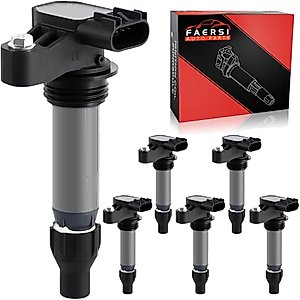 Ignition Coil Pack Set of 6 Replacement for Buick Enclave Cadillac CTS GMC Acadia Chevy Camaro Malibu Impala Traverse Pontiac Saab Saturn Outlook Suzuki, Replaces# GN10494 D515C UF569 C1555