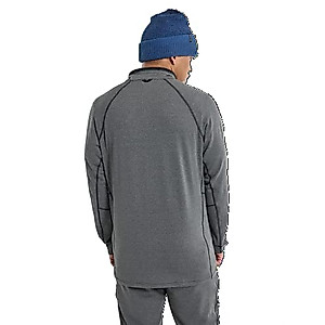 Burton Men's Standard Stockrun Grid Half-Zip Fleece, True Black, X-Large