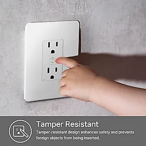 Kasa Smart Plug KP200, In-Wall Smart Home Wi-Fi Outlet Works with Alexa, Google Home & IFTTT, No Hub Required, Remote Control, ETL Certified , White, 1 Pack