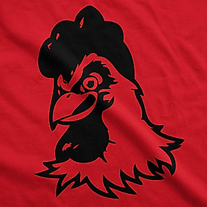 Ask Me About My Cock Flip Up T-Shirt Funny Sarcastic Rooster Chicken Tee Funny T Shirts Flip Apparel for Men Cool Adult Humor T Shirt Novelty Tees for Guys Red 3XL