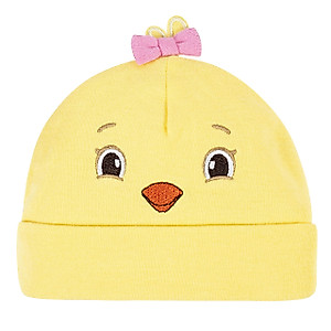 Canticos Unisex-Baby girls 3-piece Take-me-home Shirt, Footed Pant, Cap and Toddler Layette Set, Pink, 0-3 Months US