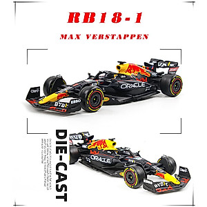 IYASFPFP Bburago 1:43 New 2022 F1 Red Bull Racing RB18 1# Verstappen 11# Perez Special Paint Formula One Alloy Super Toy Car Model (RB18 #1)