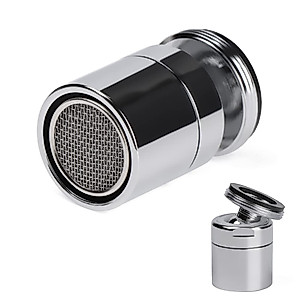360 degree Swivel Faucet Aerator Filter Adapter for Kitchen Sink Tap Head Faucet Nozzle Adapters Replacement Part (Male 20mm)