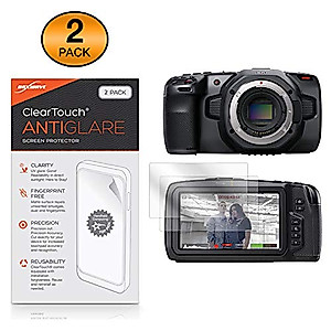 BoxWave Screen Protector Compatible with Blackmagic Pocket Cinema Camera 6K - ClearTouch Anti-Glare (2-Pack), Anti-Fingerprint Matte Film Skin