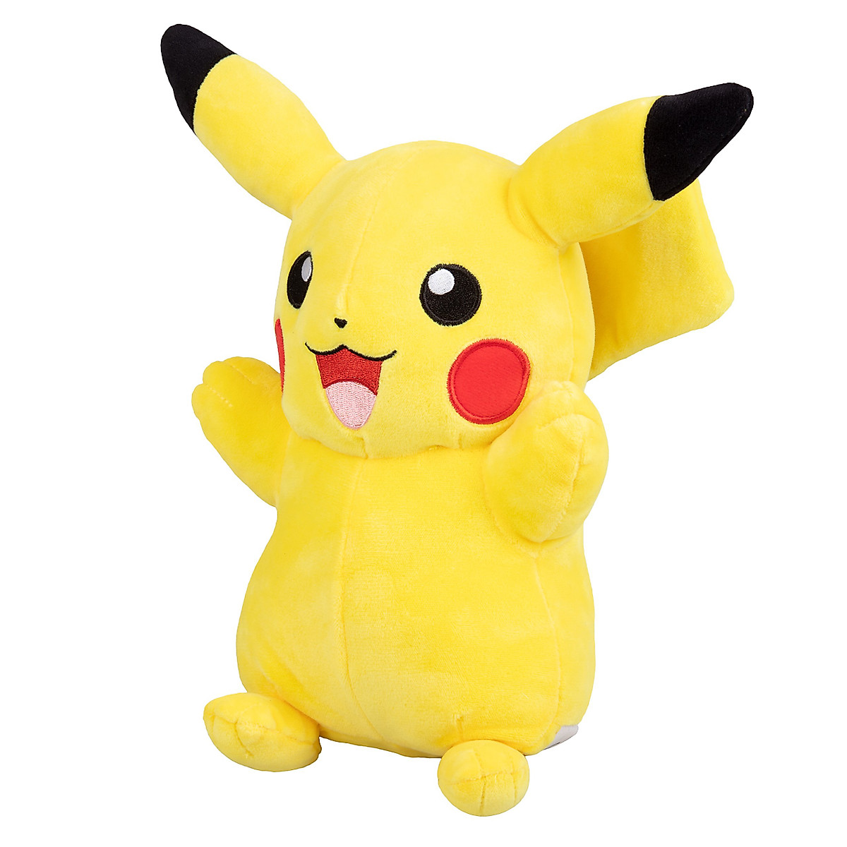 Pokemon 12" Large Pikachu Plush - Officially Licensed - Generation One Figure - Authentic Soft Stuffed Animal Toy - Valentine's Day & Easter Basket Stuffer Gift for Kids, Boys, Girls - 2+