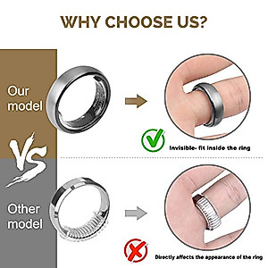 Feramox Ring Size Adjuster for Loose Rings 48 PCS Invisible Transparent Ring Sizer Adjuster Fit Wide Rings