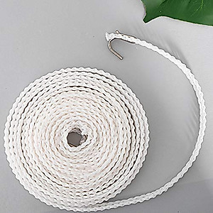 Foshine 2 Pack Clotheslines 1.64ft Length Camping Clothesline Clothes White Purple Drying Rope Portable Windproof Travel 5m Clothesline for Indoor Outdoor Laundry Perfect Windproof Clothes Line
