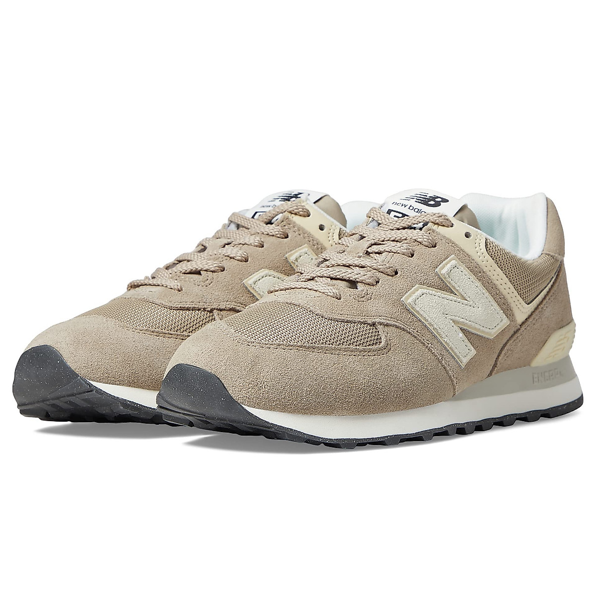 New Balance Unisex 574 V2 Lace-Up Sneaker, Beige/Off White, 7.5 US Men
