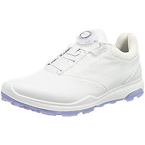 ECCO Women's Biom Hybrid 3 BOA Hydromax Water Resistant Golf Shoe, White, 8-8.5
