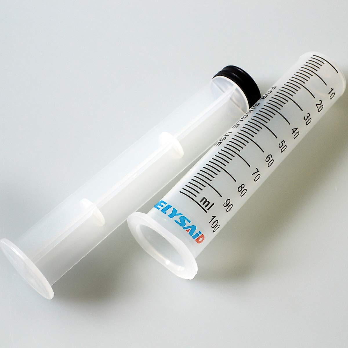 ELYSAID Reusable Large Plastic 100ml Syringe with 120cm (47in) Handy Plastic Tubing