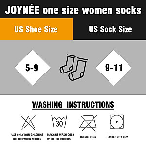 JOYNÉE Womens Low Cut Athletic Socks Heel Tab Colorful Cushioning Ankle Casual Socks 6 Pairs, Black, Size 9-11