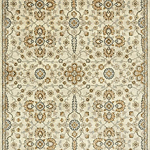 Maples Rugs Danville Kitchen Rugs Non Skid Accent Area Carpet [Made in USA], Neutral, 2'6" x 3'10"