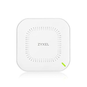 ZyXEL WiFi 6 AX1800 Wireless Gigabit Access Point | Mesh, Seamless Roaming, Captive Portal & MU-MIMO | WPA3 Security | Cloud, App or Direct Management | POE+ | AC Adapter Included |NWA90AX