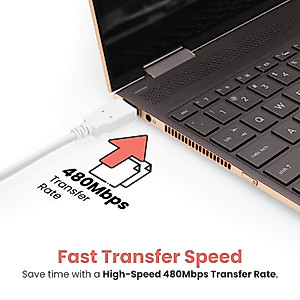 Gearmo USB 2.0 Driverless PC Transfer Cable 6ft – Fast File Sharing for Windows 11/10/8/7