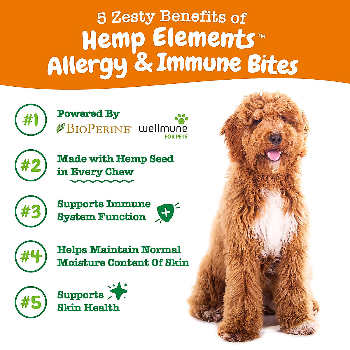 Zesty Paws Dog Allergy Relief - Anti Itch Supplement - Omega 3 Probiotics for Dogs - Salmon Oil Digestive Health - Soft Chews for Skin & Seasonal Allergies - with Epicor Pets – Hemp - 90 Count…