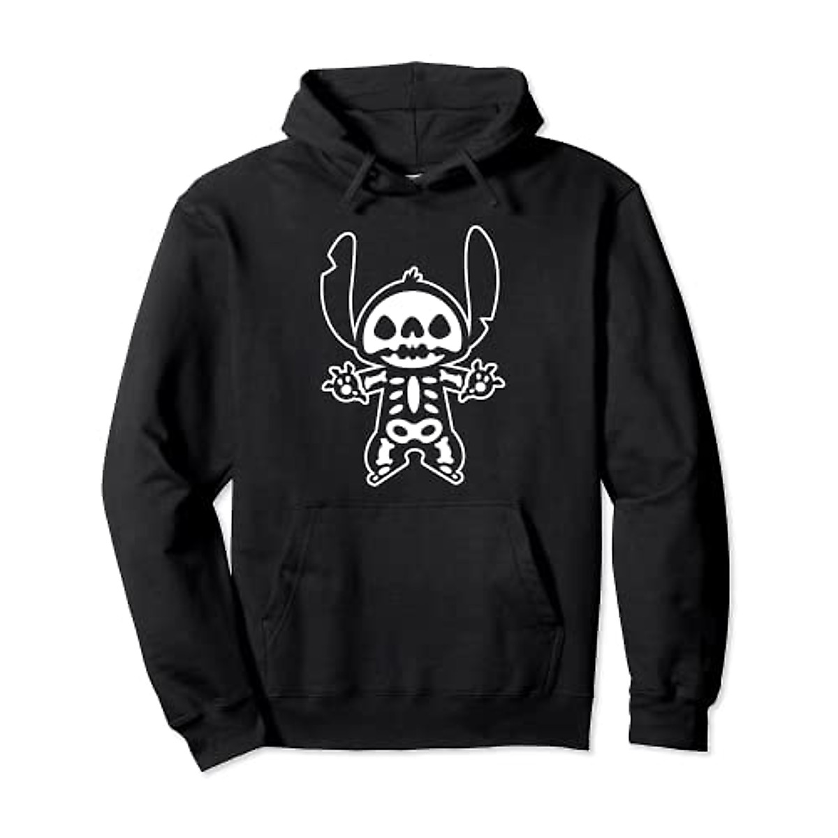 Disney Stitch Halloween Skeleton Pullover Hoodie