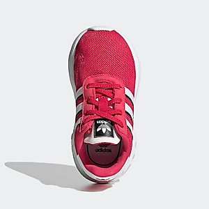 adidas Originals Kids' LA Trainer Lite Elastic Sneaker, Power Pink/White/Black, 4k US