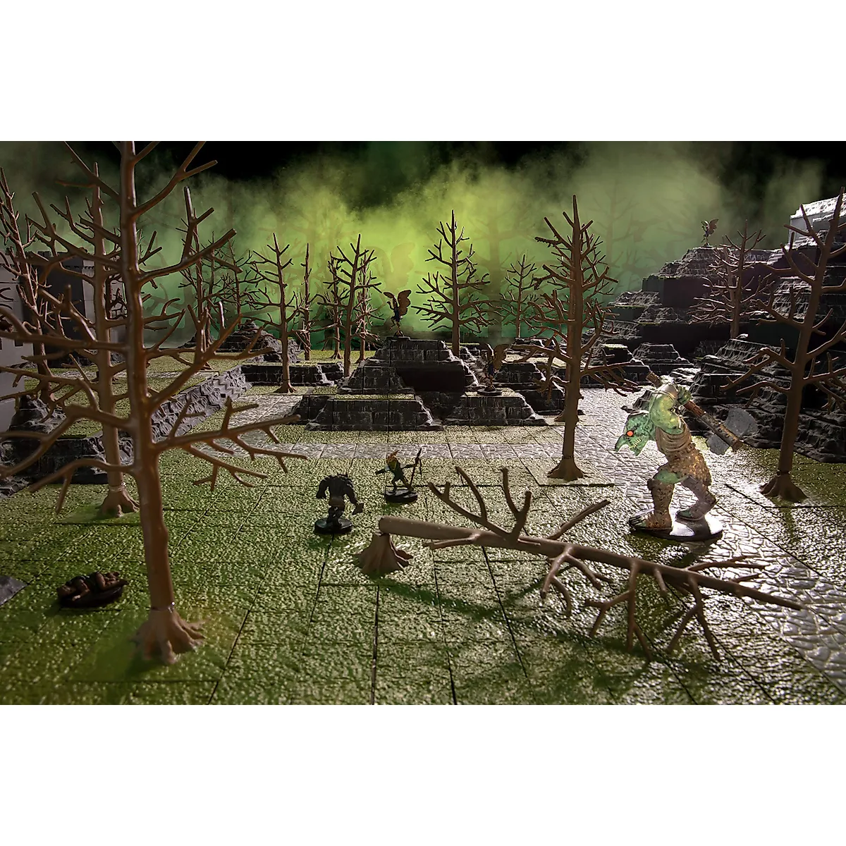 Monster Adventure Terrain- 50pc Tile Expansion Pack-Paintable 1"x1" Tile Set- Amazing Tabletop Terrain in Minutes-Customize Your D&D and Pathfinder Dungeons Your Way
