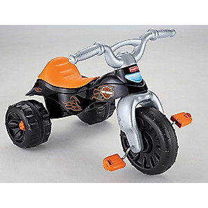 Fisher-Price Harley-Davidson Toddler Tricycle Tough Trike Bike with Handlebar Grips and Storage for Kids (Amazon Exclusive)