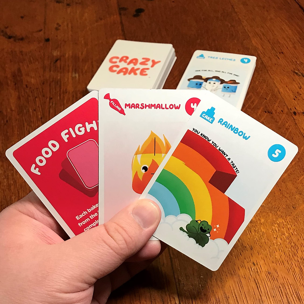 Crazy Cake Card Game for Kids and Adults - Family Fun - Board Game Night - Collect Ingredients to Build Your Cake and Sabotage Rival Bakers - Ages 8+