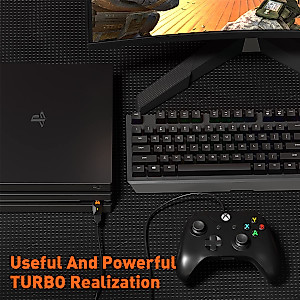 BIGBIG WON Controller Adapters, Wired Controller Adapter for Xbox Series X|S/Xbox One/One X|S/Xbox Elite Series/Elite Series 2/PS5/PS4 Wired Console Adapter for Switch/PS4/Windows 11&10 PC (1 Piece)