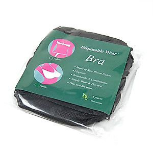 Disposable Bras - Appearus 30 Ct. Spa Bandeau Bra for Spray Tanning & Spa Treatments (Black)