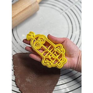 Kevin Cookie Cutter & Mold 5.2-Inch-Scale Produced by 3D Kitchen Art