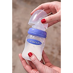 Lansinoh Momma Breastmilk Feeding Bottle with NaturalWave Slow Flow Nipple, 5 Ounces (Pack of 2)