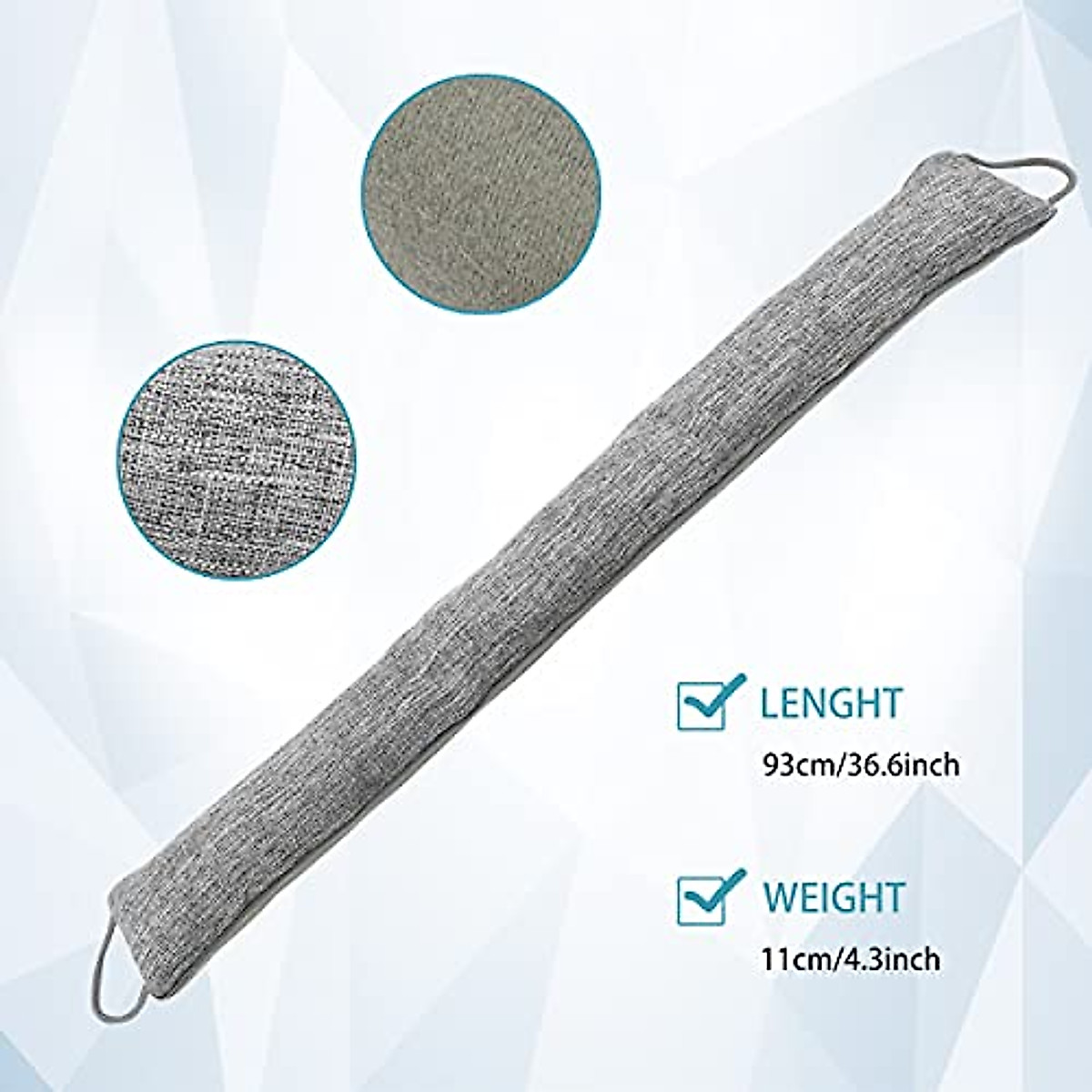 Heavy Duty 36” Weighted Door Draft Stopper - Energy Saving Door Guard, Under Door Noise and Air Blocker for a Cool Summer and Warm Winter - Door Noise Blocker