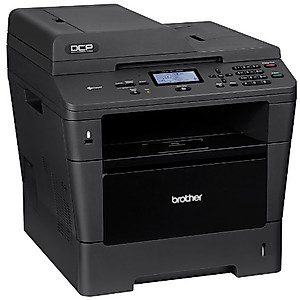 Brother Printer DCP8110DN Monochrome Printer with Scanner and Copier and Networking, Amazon Dash Replenishment Ready