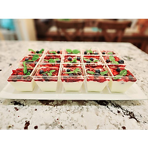 Pvieked 120 Pack 7 Oz Square Plastic Cups with Spoons, Appetizer Cups Clear Plastic Dessert Cups Small Tumbler Cups Disposable for Ice Cream, Fruit Puddings, Desserts, Wedding Party Catering Supplies