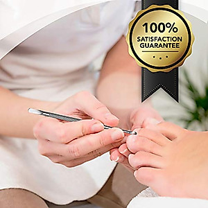 Professional Cuticle Pusher and Spoon Nail Cleaner | 2 Pack | Dual Sided Stainless Steel Pusher and Nail Cleaner | For Nail And Cuticle Care | by Sterling Beauty Tools