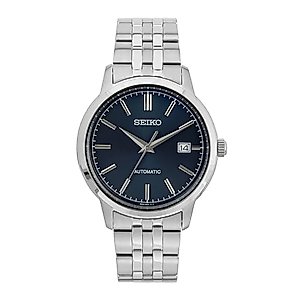 SEIKO Men's Analog Automatic Watch with Stainless Steel Strap SRPH87K1, Blue