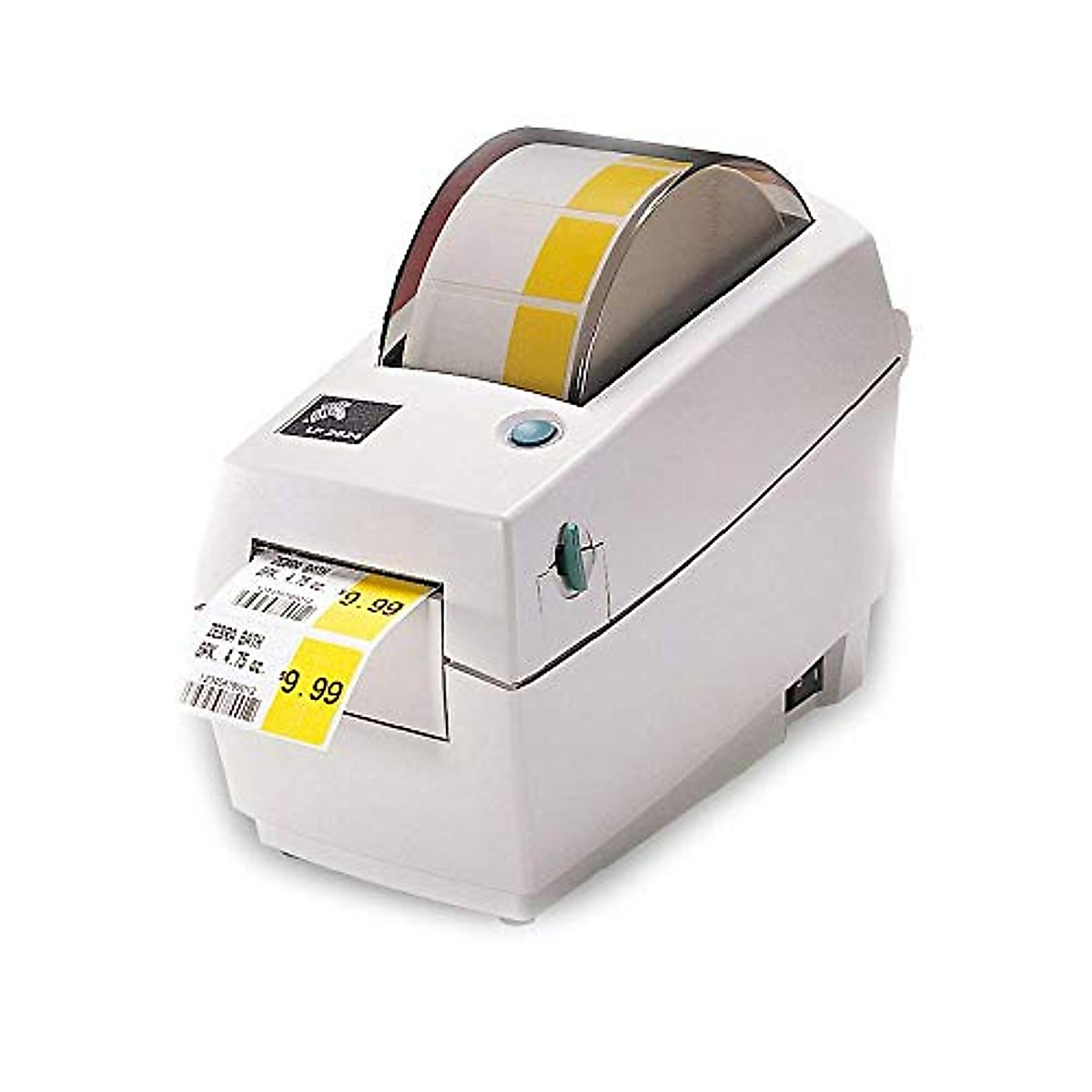 #S6B Zebra LP2824 Printer 2824-21101-0001 W/New Adapter USB Power Cables & Print