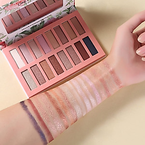 ONLYBETTER Vegan Eyeshadow Palette, Nude Eyeshadow Palette, 16 Shades Organic Eyeshadow palette high pigmented eyeshadow palette Colorful Eyeshadow Palette Long Lasting Nude Eyeshadow Shimmer Palette