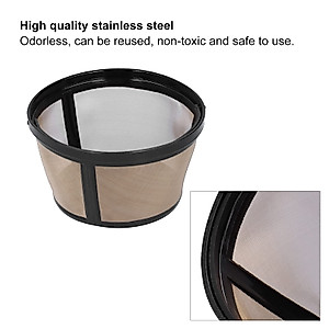 Coffee Filter Cup, Coffee Filter Coffee Machine Reusable Stainless Steel for Mr. Coffee Machines for People