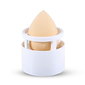 Makeup Sponge Blender Holder Travel Carrying Case Sponge Drying Rack Stand Holder Egg Powder Puff Drying Shelf Cute(NO SPONGE INCLUDED)