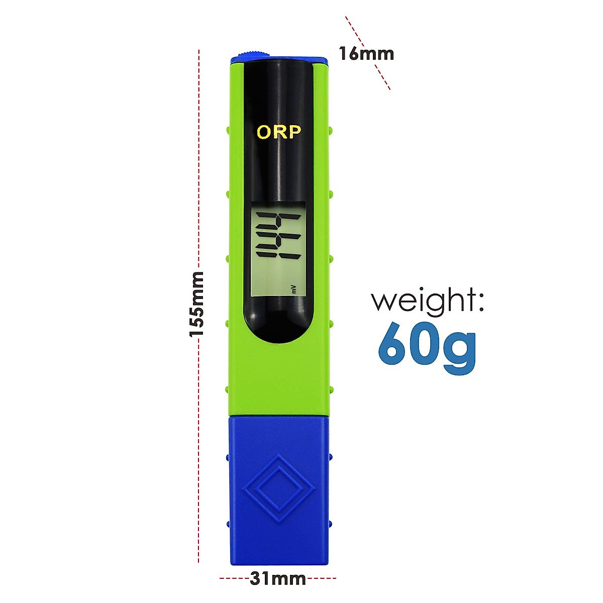 Pen Type ORP Meter Tester Redox ±1999mV Range Include Calibration Solution