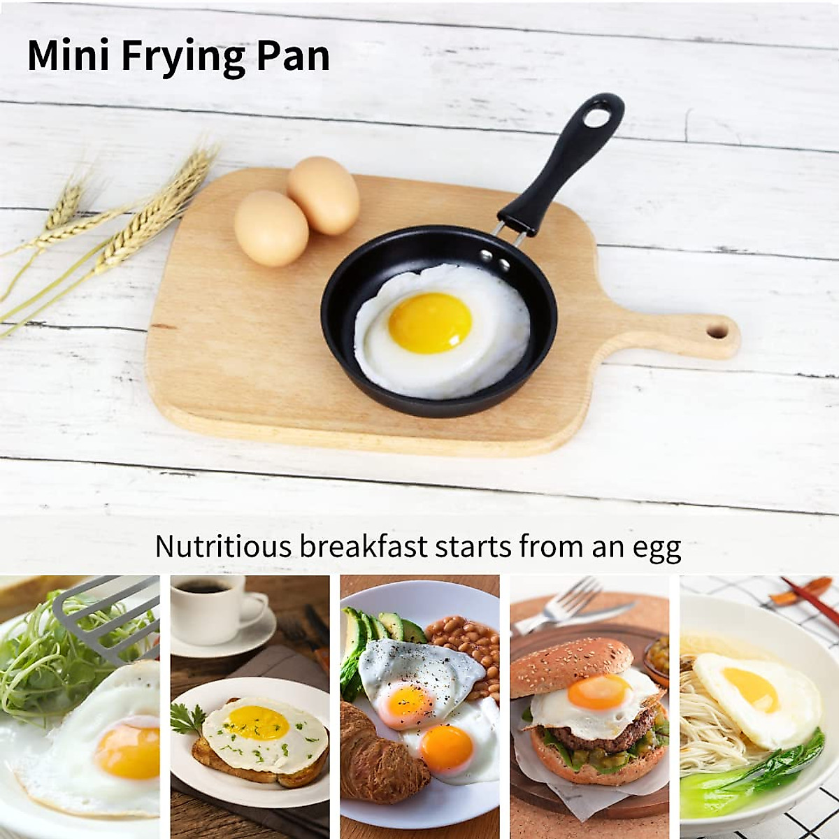 TOPINCN Ceramic Frying Egg Pan with Ultra Nonstick Coating Frying Pan Nonstick Copper Frying Pan Ceramic Skillet Saute Pan